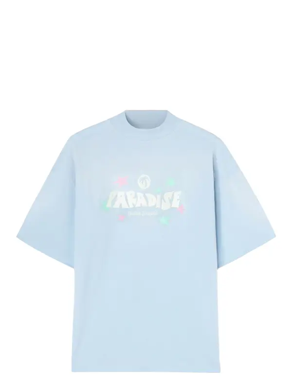 Palm Angels Paradise Palm T-shirt - Blue