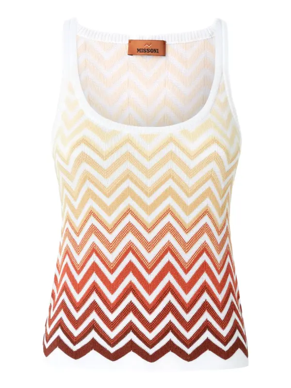 Missoni Zigzag-woven Vest - White