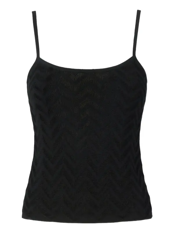 Missoni Zigzag-woven Vest - Black