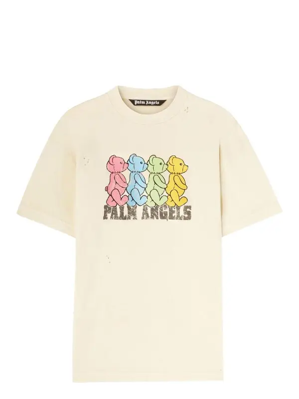 Palm Angels Crossroads Bears T-shirt - Neutrals