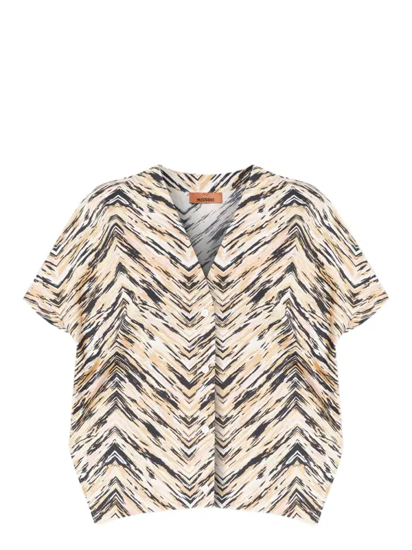 Missoni Zigzag-print Shirt - Neutrals