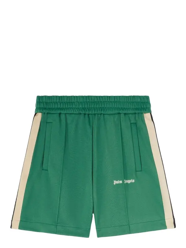 Palm Angels Logo Track Shorts - Green