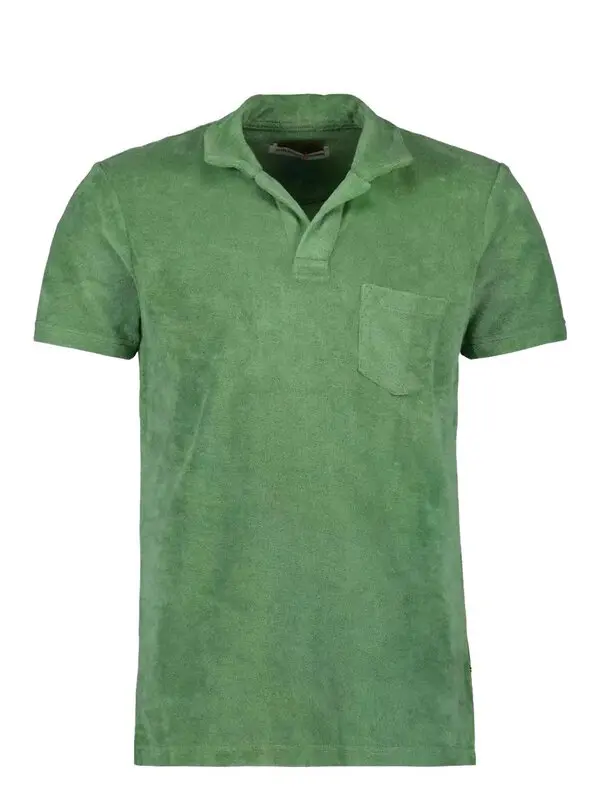 Orlebar Brown Terry Towelling Polo Shirt - Green