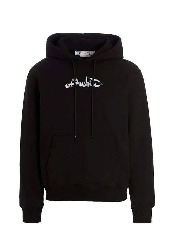 Off-White Paint Arrow Slim Hoodie - Black/white