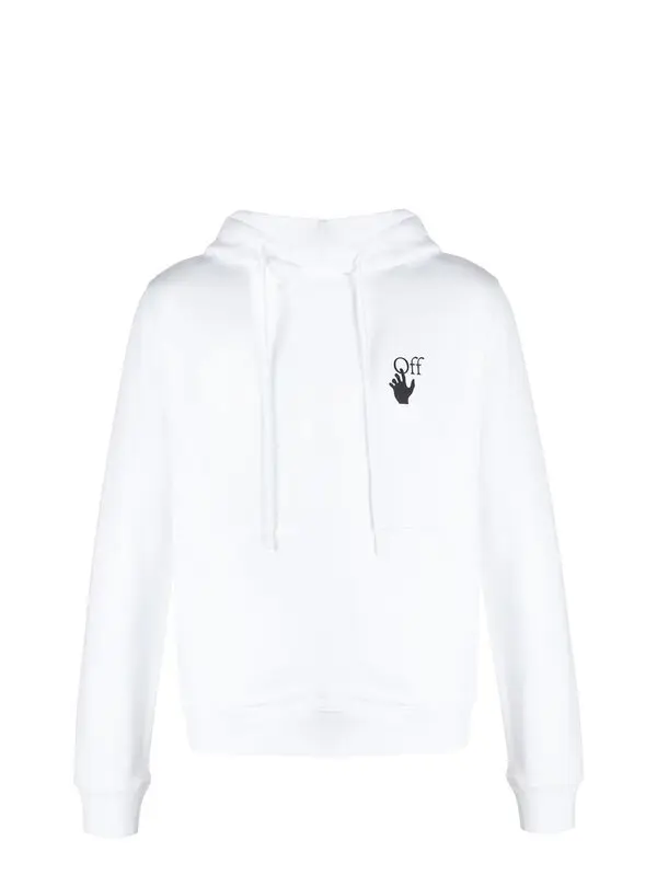 Off-White Slim Fit Pascal Arrow Hoodie - White/black