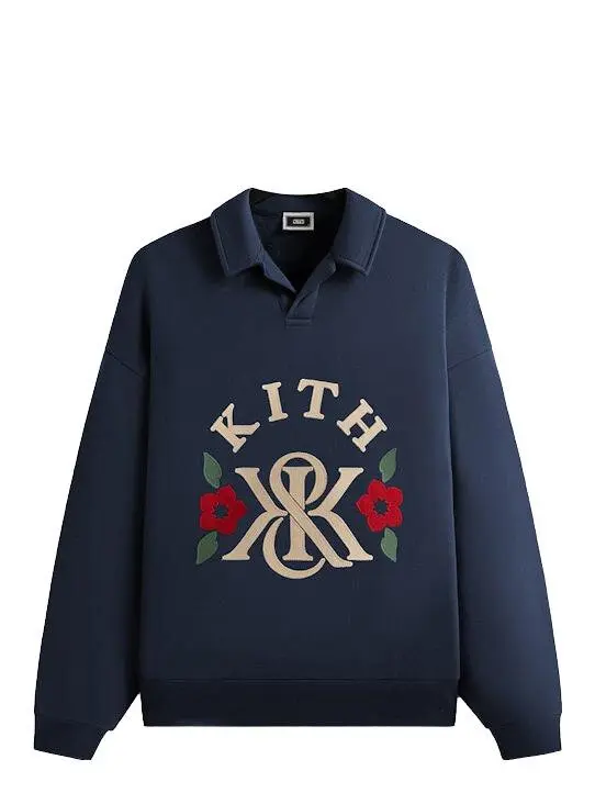Kith K&k Applique Nelson Collared Rugby - Nocturnal