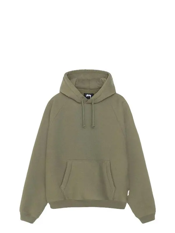 StÜssy Fleece Raglan Hoodie - Olive