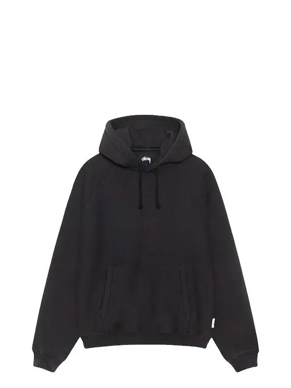 StÜssy Fleece Raglan Hoodie - Washed Black