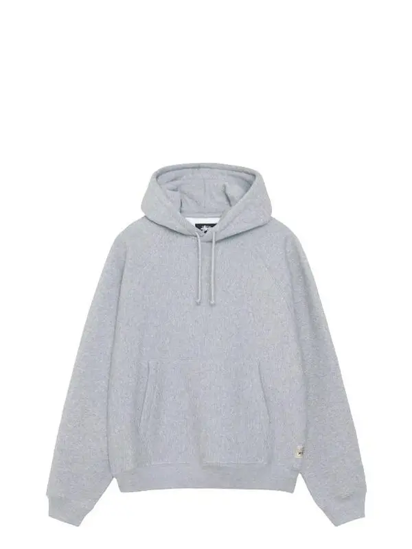StÜssy Fleece Raglan Hoodie - Grey Heather