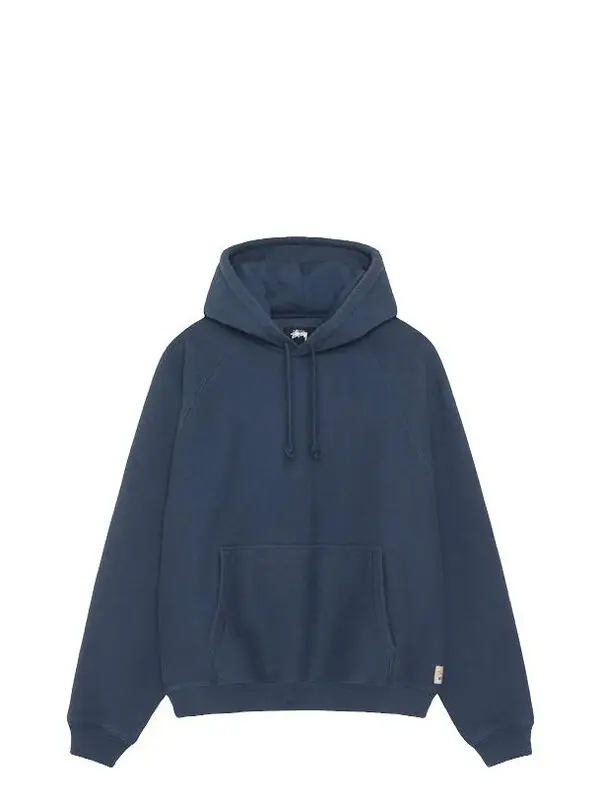 StÜssy Fleece Raglan Hoodie - Navy Blue