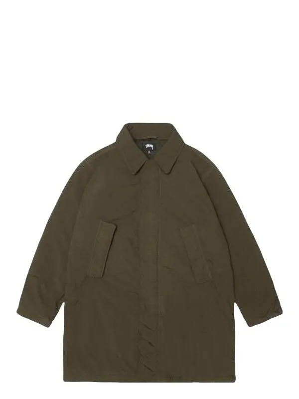 StÜssy Insulated Long Coat - Forest Green