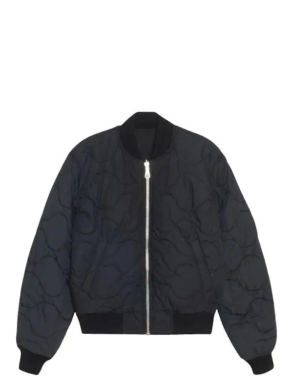 StÜssy Waxed Built Bomber Jacket - Black