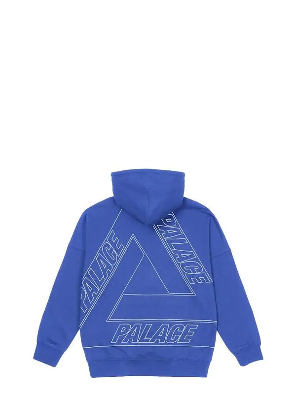 PALACE Jumbo Triferg Drop Shoulder Hood - Navy Blue