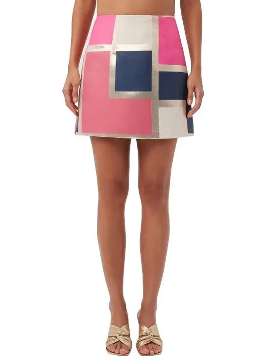 Trina Turk High Rise Mini Skirt - Multi