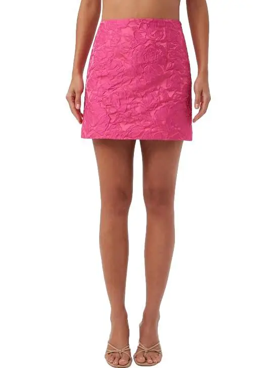 Trina Turk High Rise Mini Skirt - Snapdragon
