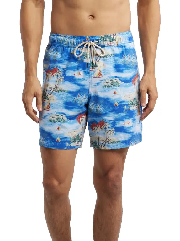 FAIR HARBOR The Bayberry Water Repellent Swim Trunks - Surf Days
