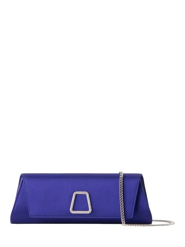 Akris Small Anouk East/west Silk Satin Clutch - Amethyst