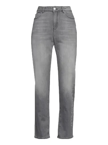 Karl Lagerfeld Tapered Jeans With Appliqués - Grey