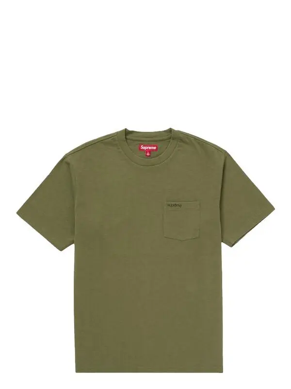Supreme Short Sleeve Pocket Tee Shirt - Green