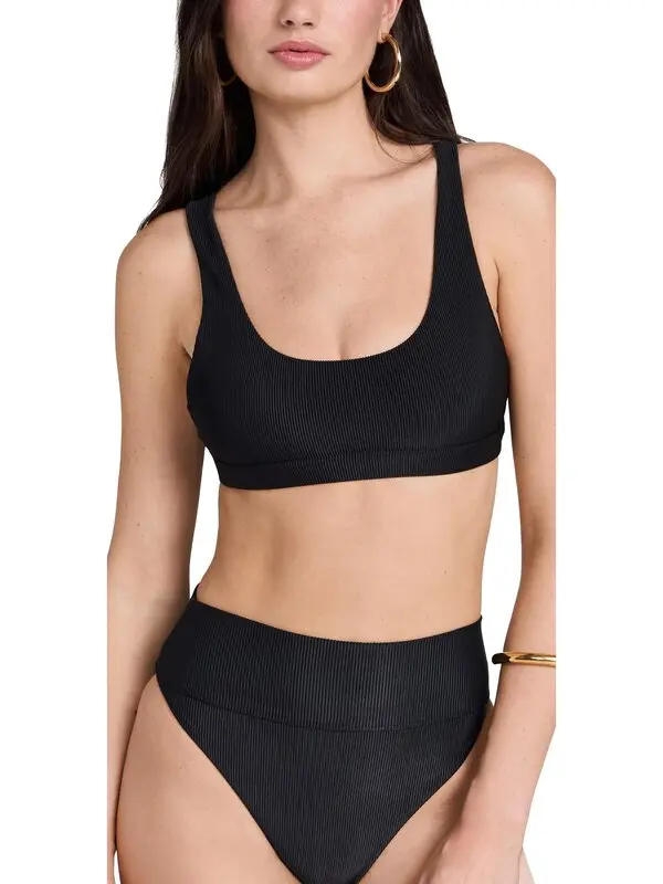 Beach Riot Peyton Bikini Top - Black