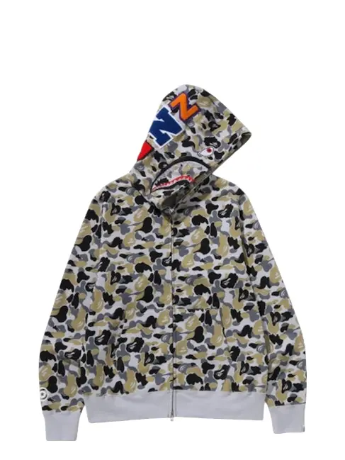 BAPE Abc Camo Full Zip Hoodie - Multicolor