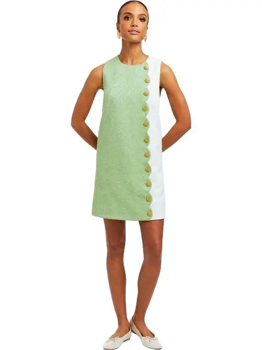 Mestiza New York Etta Scallop Mini Dress - Green