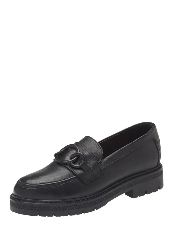 Naot Fremont Platform Loafer - Black Leather