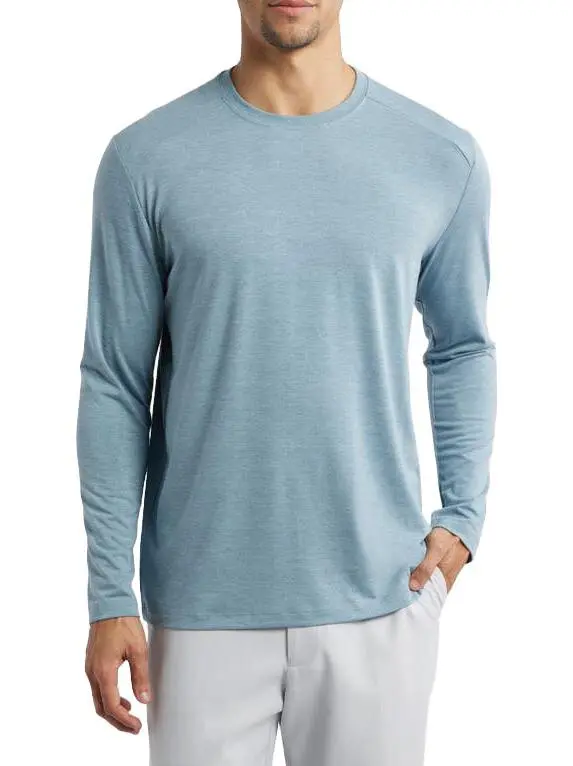 FREE FLY Shade Long-sleeve T-shirt - Heather Slate Blue
