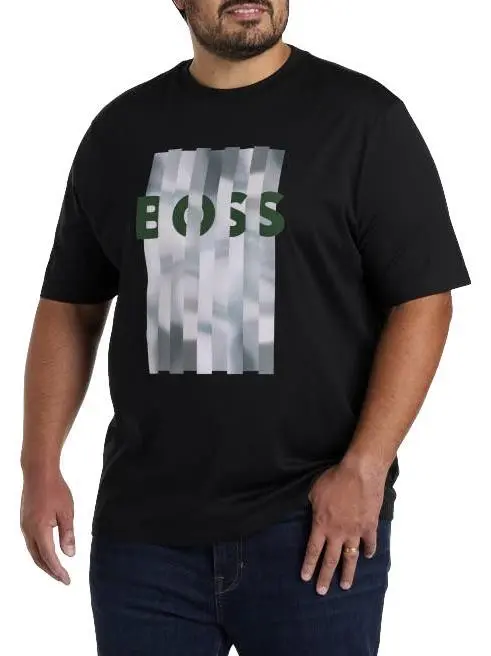BOSS Big & Tall Tessin Graphic Tee - Black