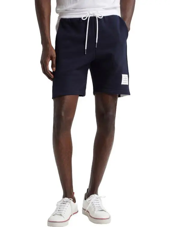 Thom Browne 4-bar French Terry Sweat Shorts - Navy