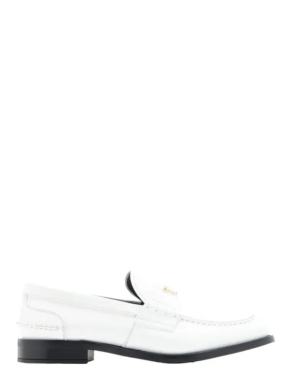 Prada Leather Loafers - White