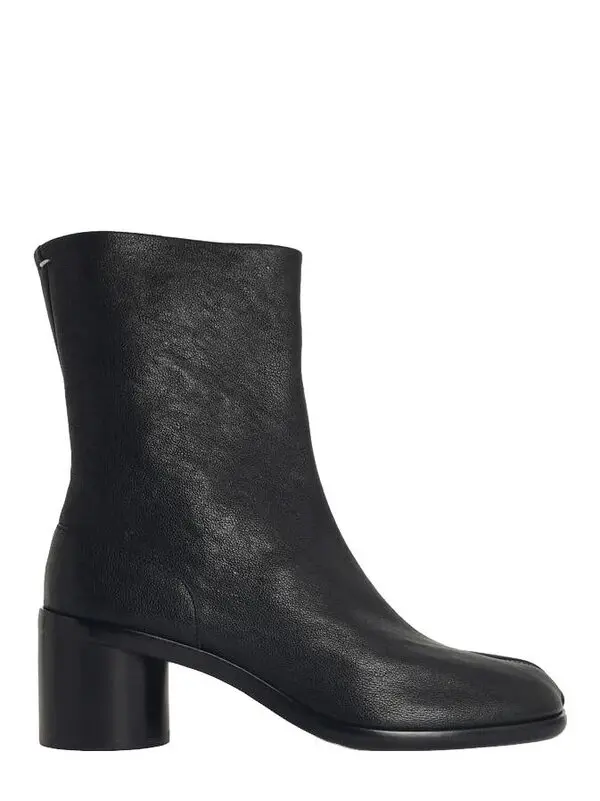 MAISON MARGIELA Tabi Leather Ankle Boots - Black
