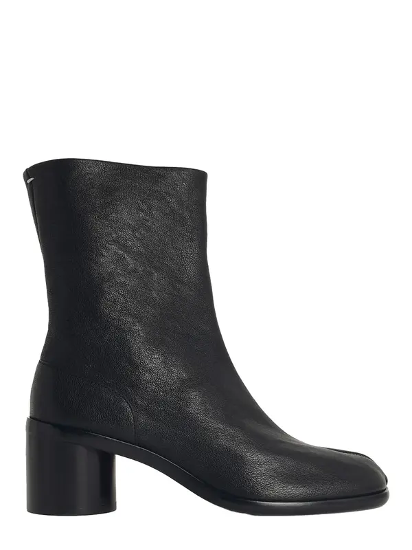 MAISON MARGIELA Leather Tabi Ankle Boots - Black