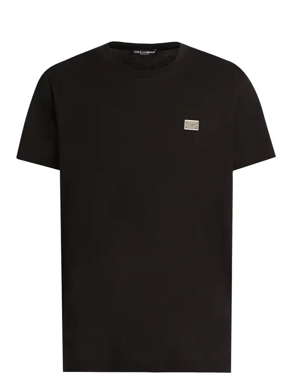 Dolce & Gabbana Cotton T-shirt With Tag - Black