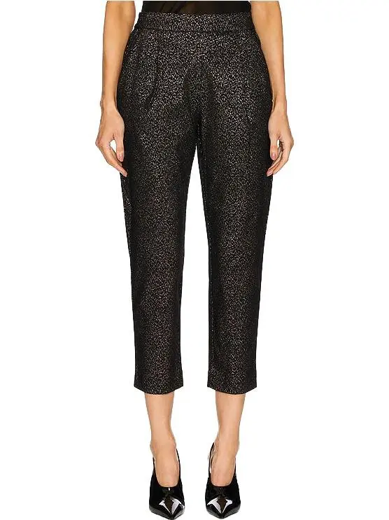 ALLSAINTS Aleida Lux Trouser - Black & Gold