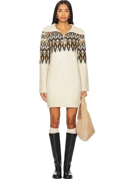 Steve Madden Essa Sweater Dress - Black Multi