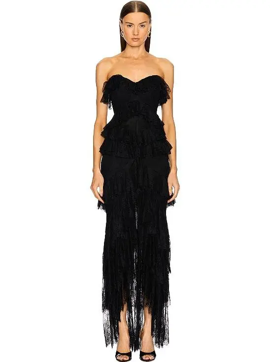 MICHAEL COSTELLO X Revolve Oleksandra Gown - Black