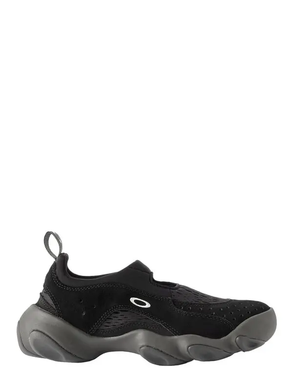 Oakley Flesh Jacquard-knit Slip-on Sneakers - Black