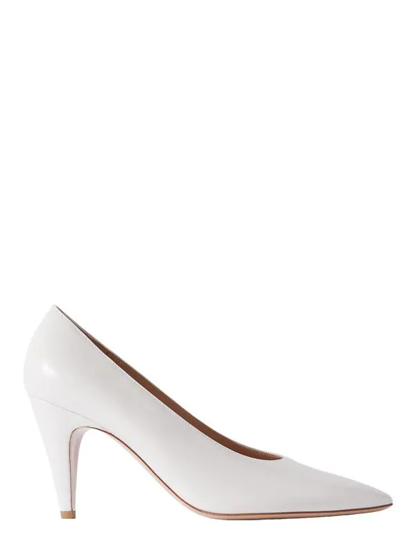 GIANVITO ROSSI Amelia 85 Patent-leather Pumps - Neutrals