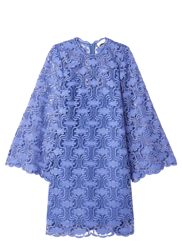 Zimmermann Maxine Guipure Lace Mini Dress - Blue
