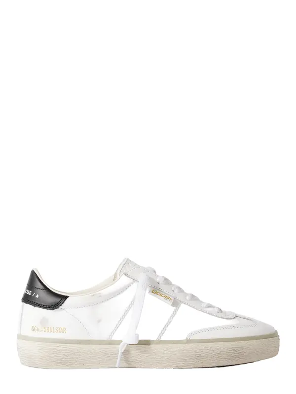 Golden Goose Soul-star Leather Sneakers - White