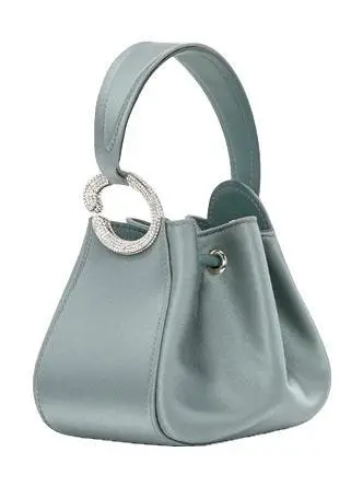 Oscar De La Renta Crystal Pavé Nano O Handle Bag - Grey