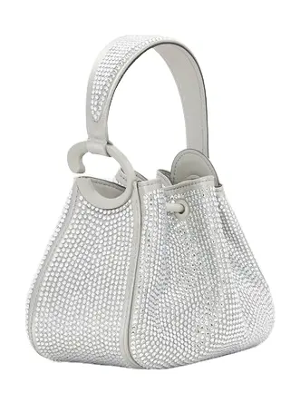 Oscar De La Renta Nano Crystal Pavé O Handle Bag - Lime