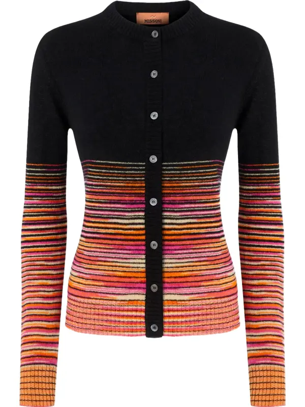 Missoni Dégradé-effect Cashmere Cardigan - Black