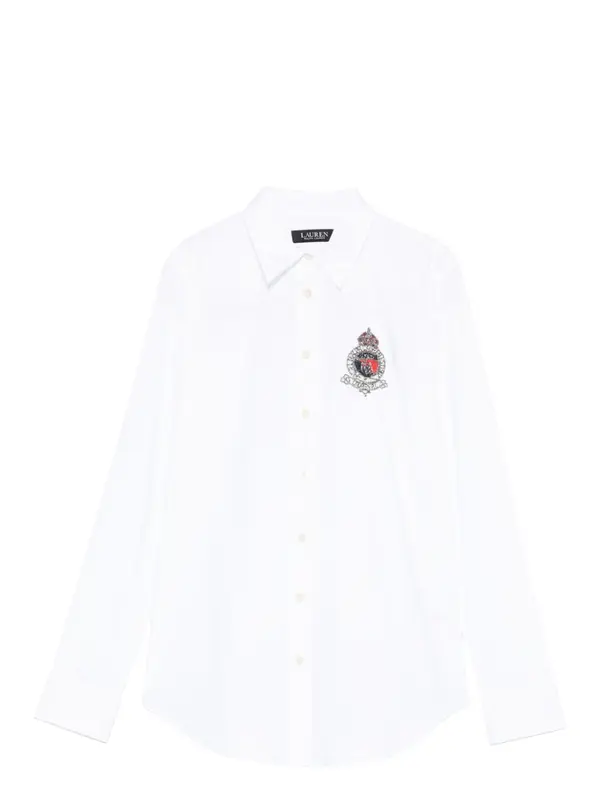 Ralph Lauren Beaded-crest Shirt - White