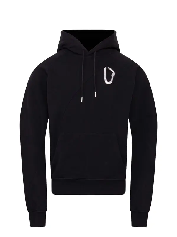 HELIOT EMIL Carabiner-detail Hoodie - Black