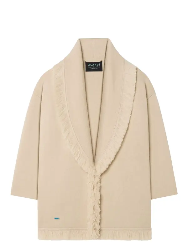 Alanui Single-breasted Coat - Neutrals