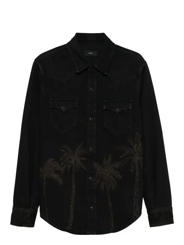 Alanui Jungle Toile De Jouy Shirt - Black