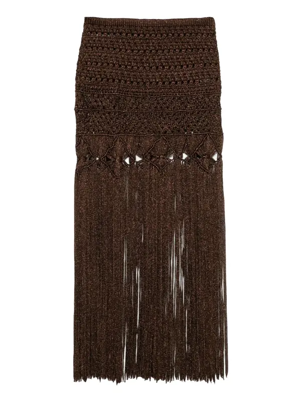 Alanui Ray Of Light Skirt - Brown