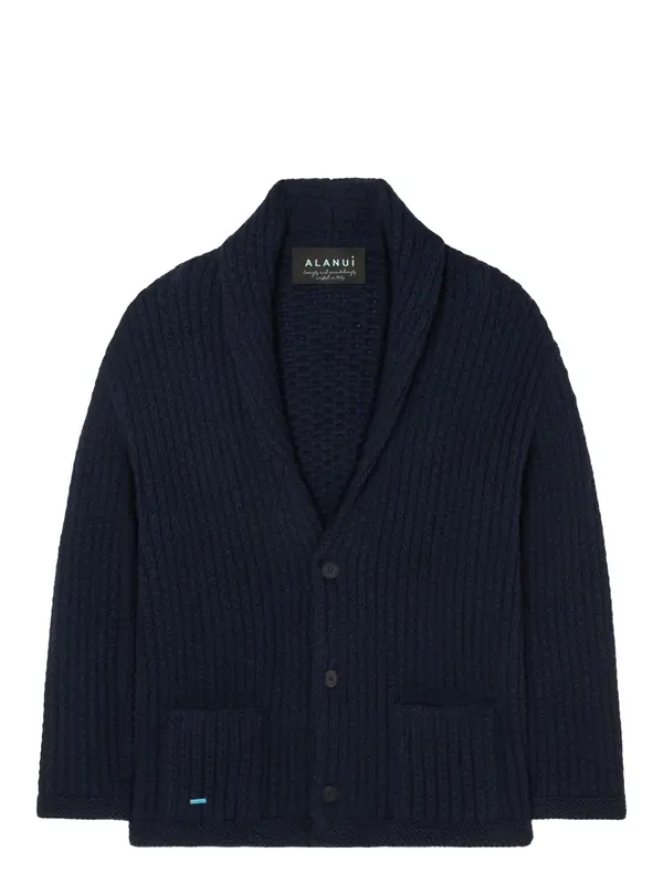 Alanui Front Button Cardigan - Blue